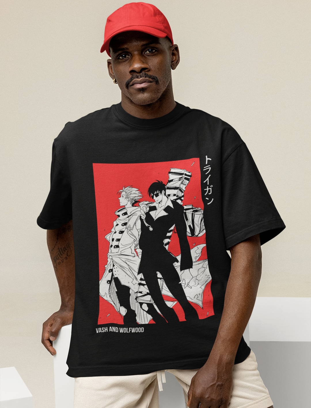 Vibrant Anime Graphic Tee - Bold Tee for Anime Fans - Bluefink