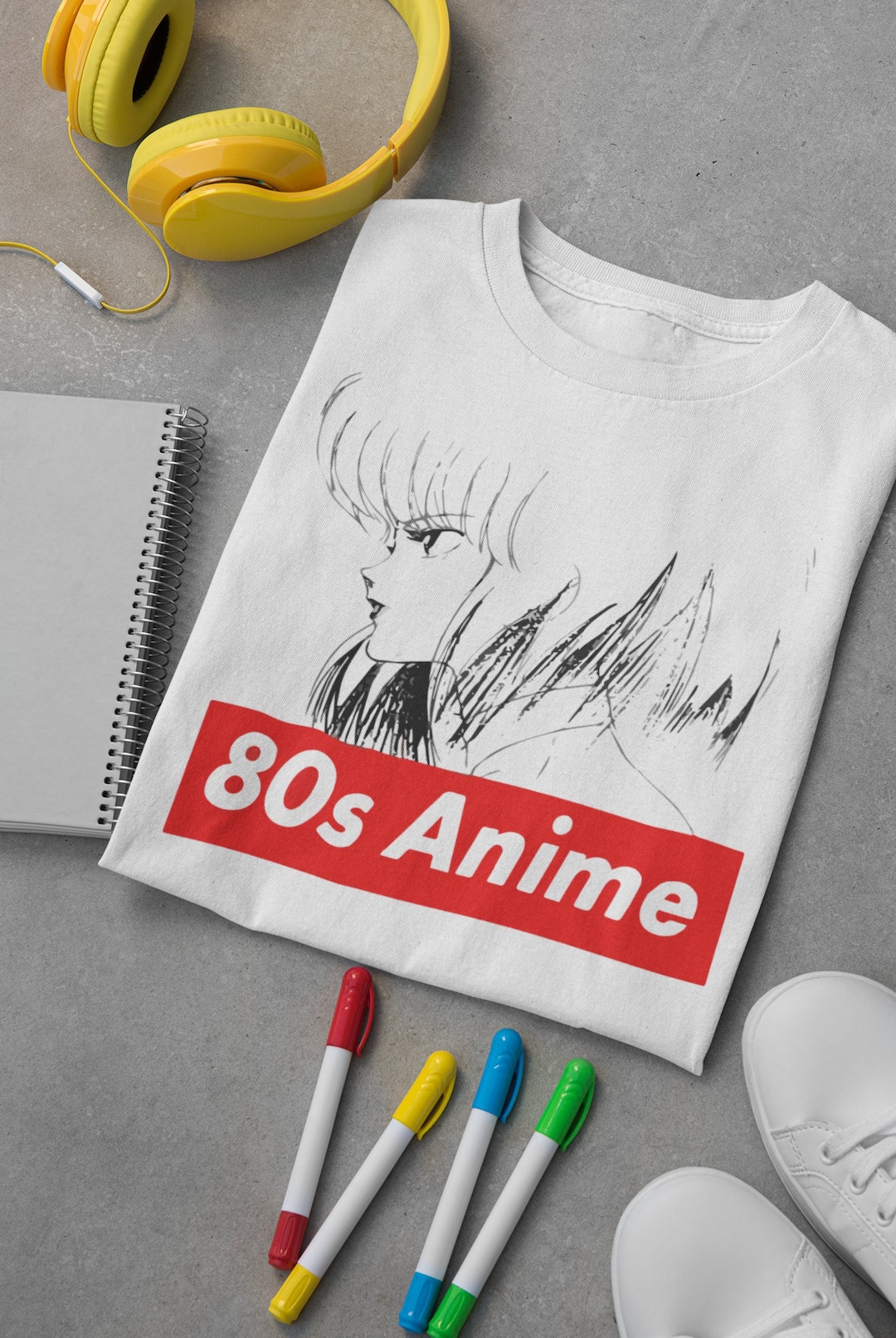 Vintage 80s Anime Style Unisex Shirt - Traveling Through Time with ...