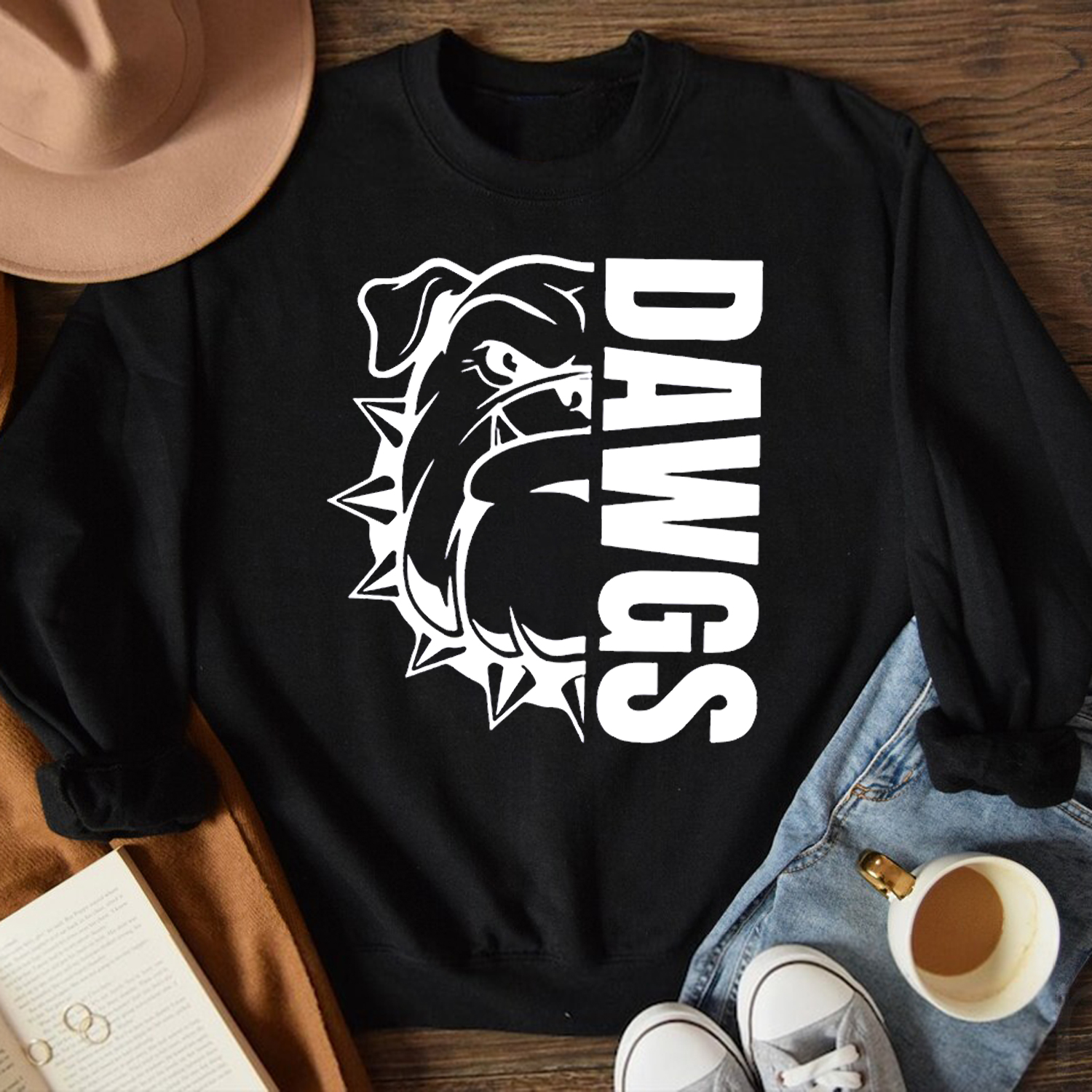 Georgia Bulldogs School Spirit Dawgs T-Shirt - NCAA Apparel for Fans ...