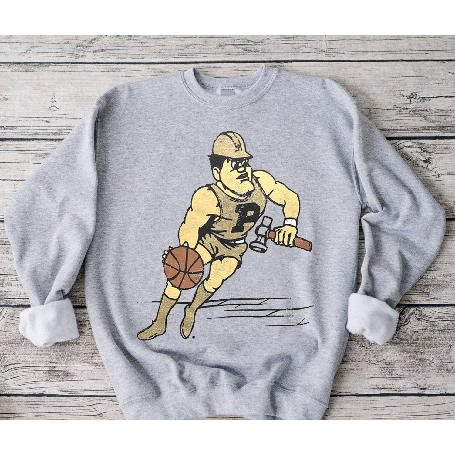 Vintage Basketball Purdue Pete Fan Gift Tee - Bluefink