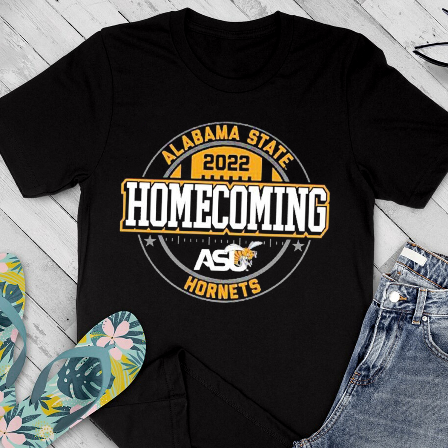 Alabama State 2022 Homecoming Hornets T-Shirt - Bluefink