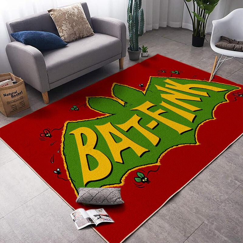 Bat Fink Rat Fink Rug Hot Rod Rug for Garage - Bluefink