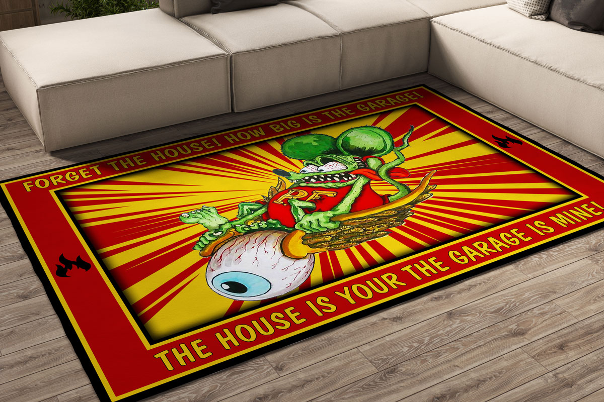 Fly High with the Rat Fink Flying Eyeball Rug - Perfect for Aviation ...
