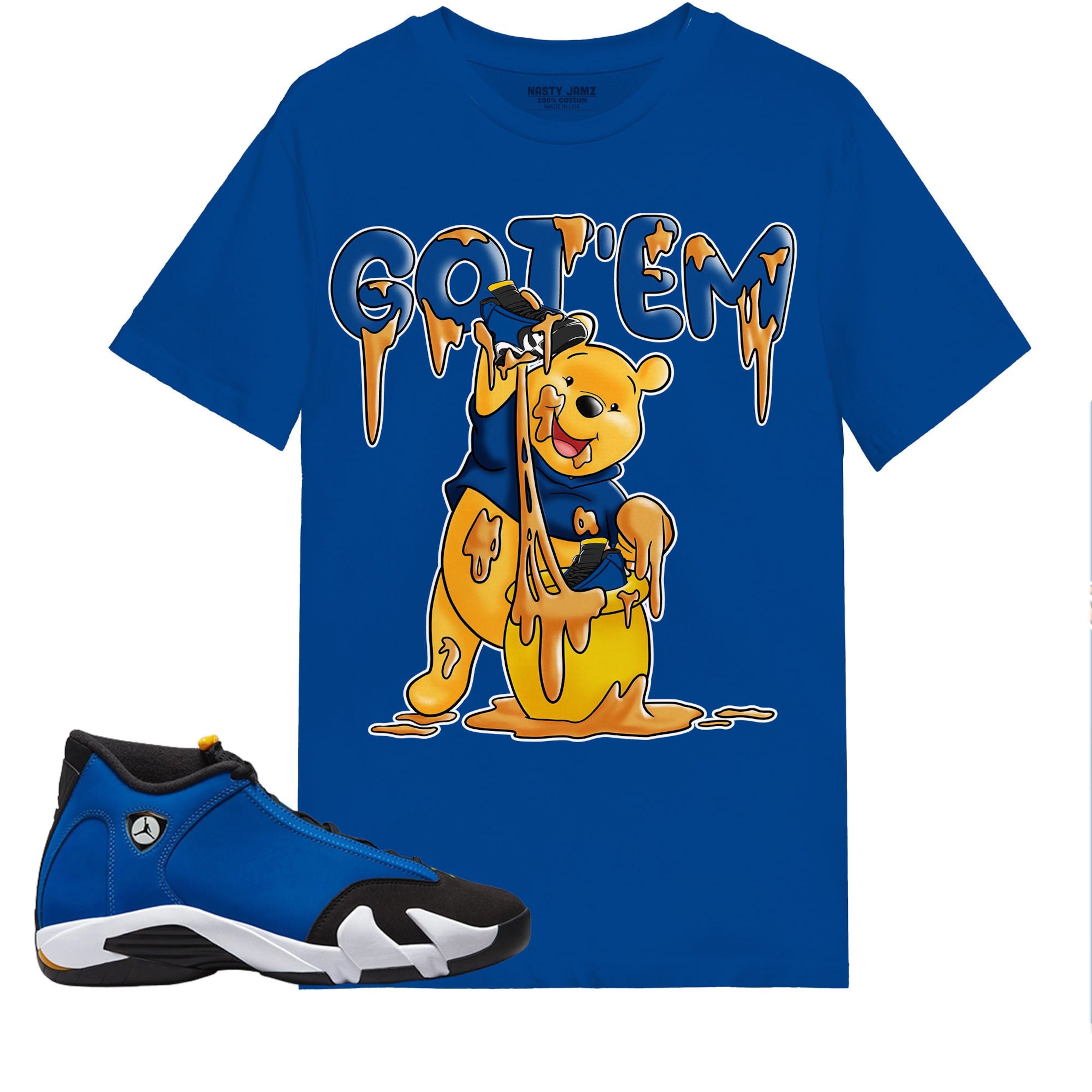 Got Em Winnie The Pooh Shirt Match Jordan 14 Laney Shirt In Color Royal ...