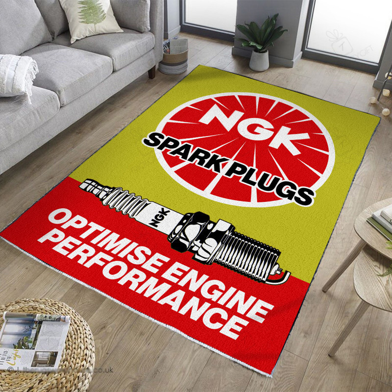 Ngk Garage Hot Rod Rug for Garage Decoration - Bluefink