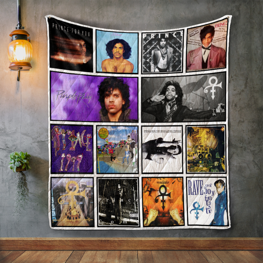 Prince Album Covers Quilt Blanket - Bluefink