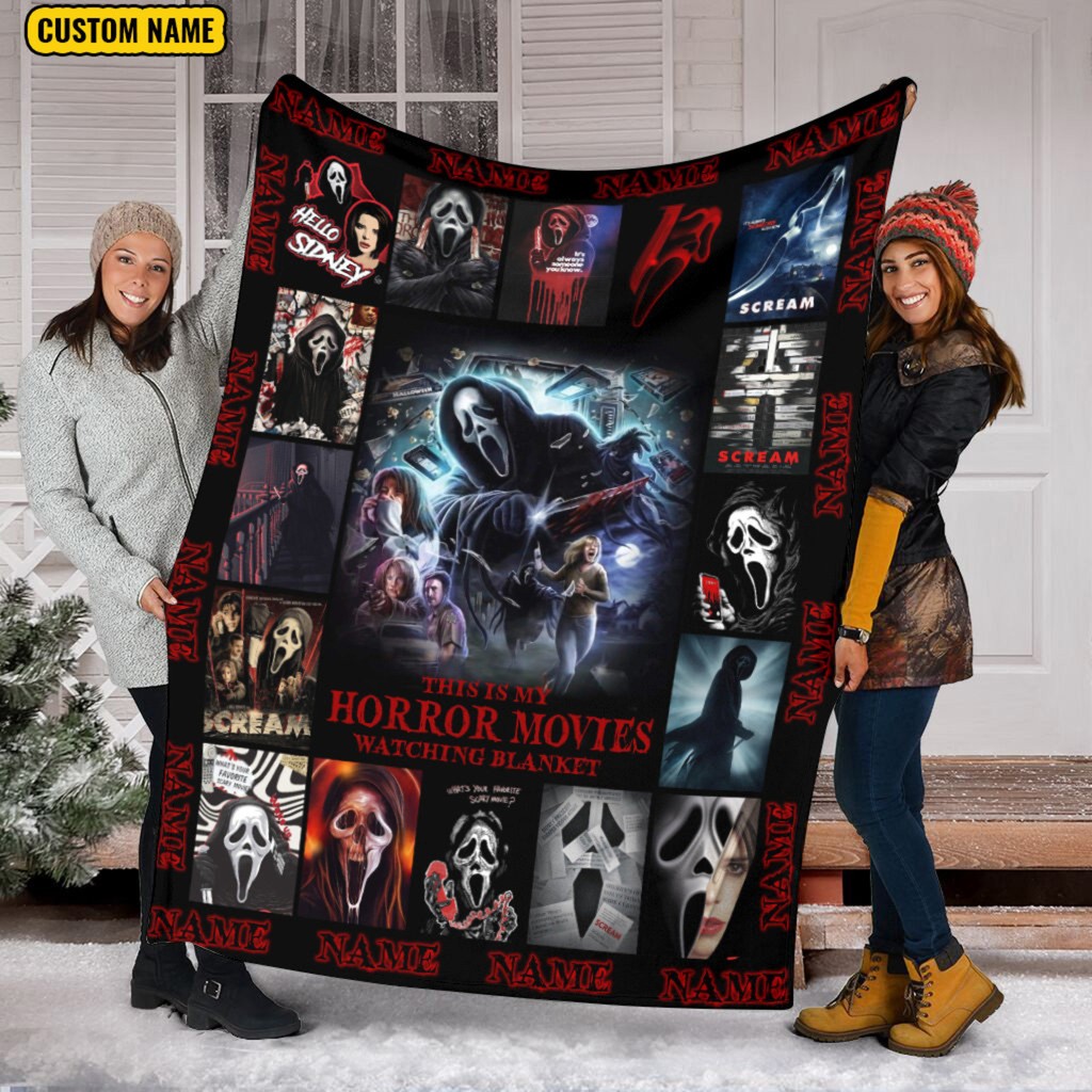 Scream Movies Blanket - Horror Movies Watching - Ghost Face Blanket ...