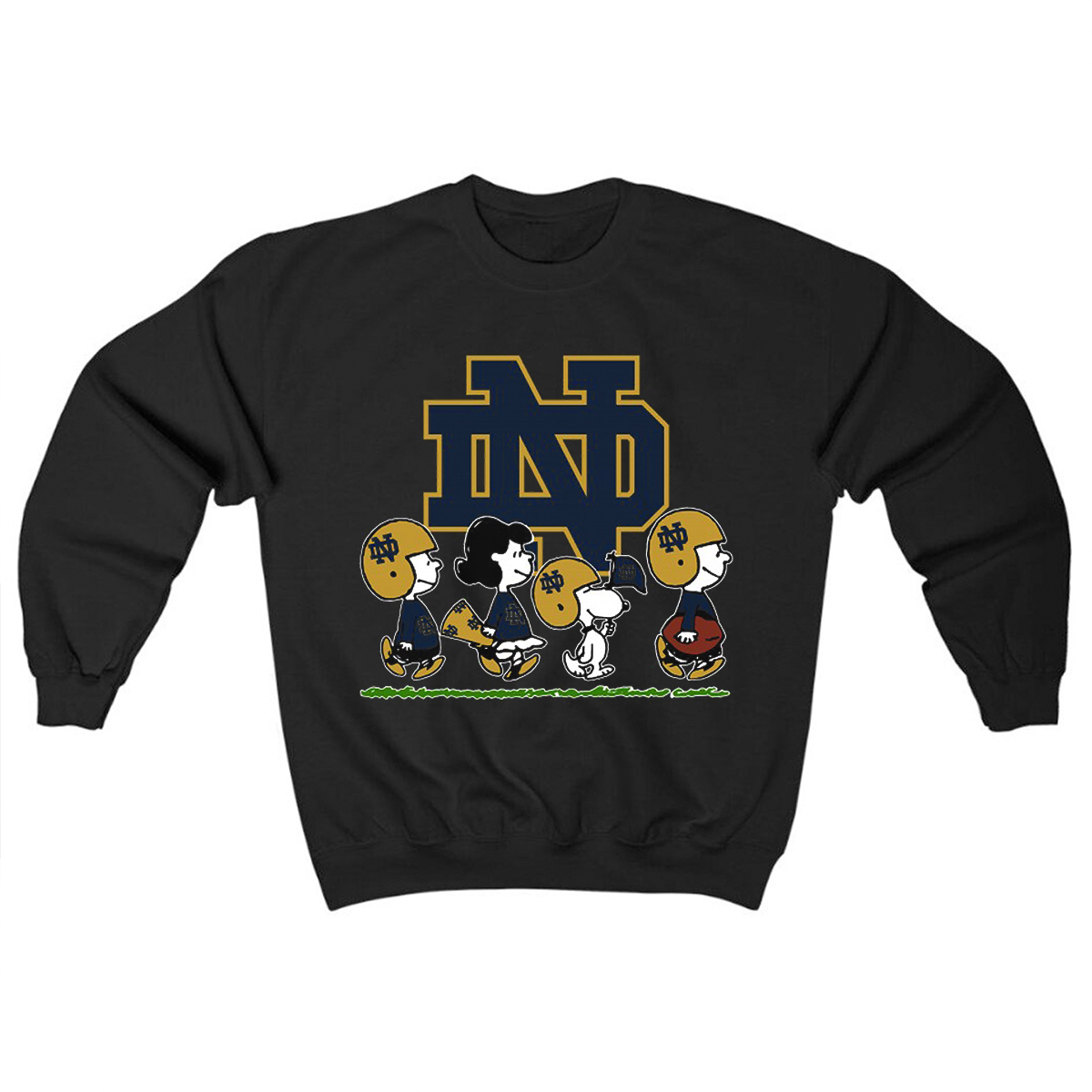 Snoopy The Peanuts Cheer For The Notre Dame Fighting Irish NCAA Tee ...