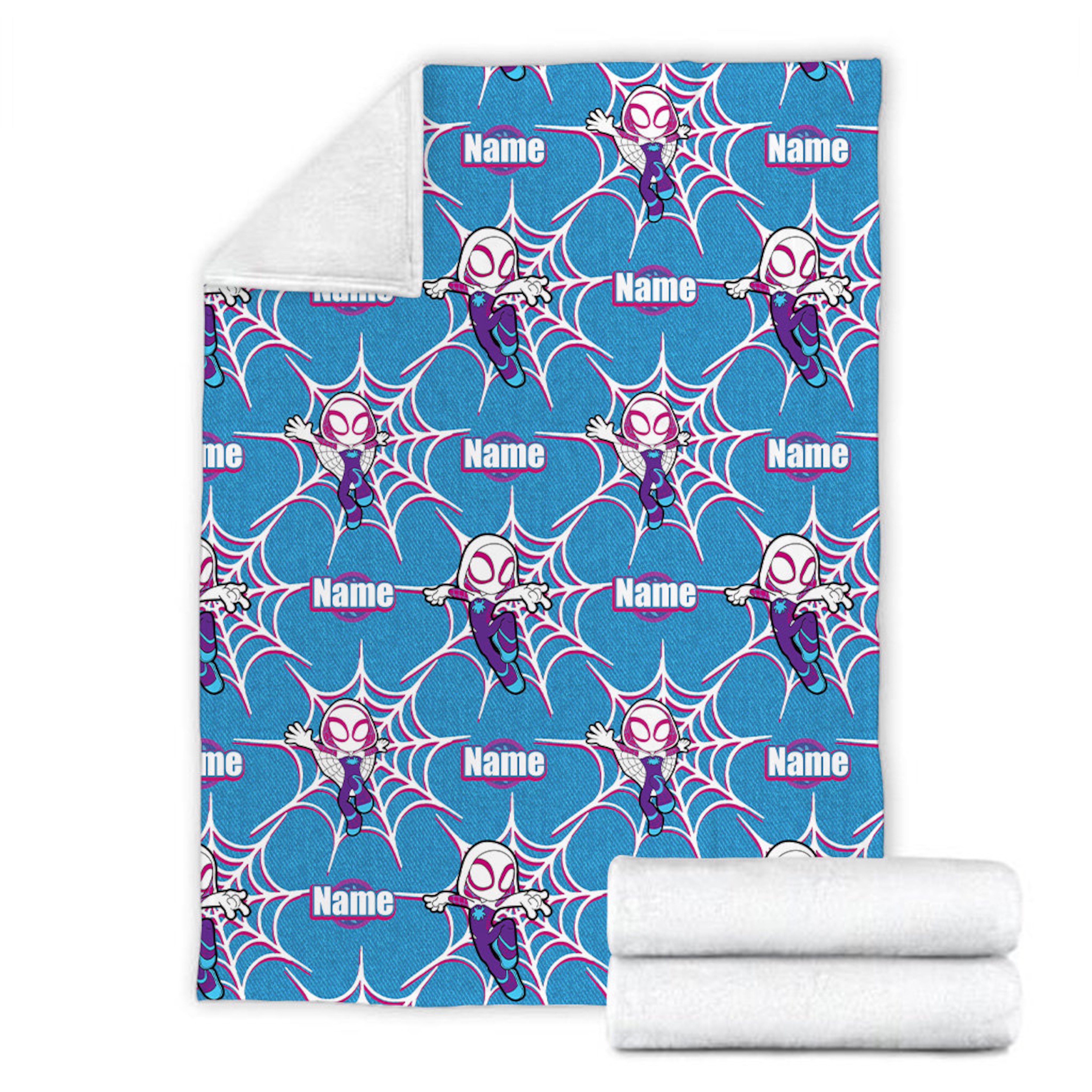 Spider Gwen Custom Name Quilt Blanket - Amazing Gift for Girls/Boys and ...