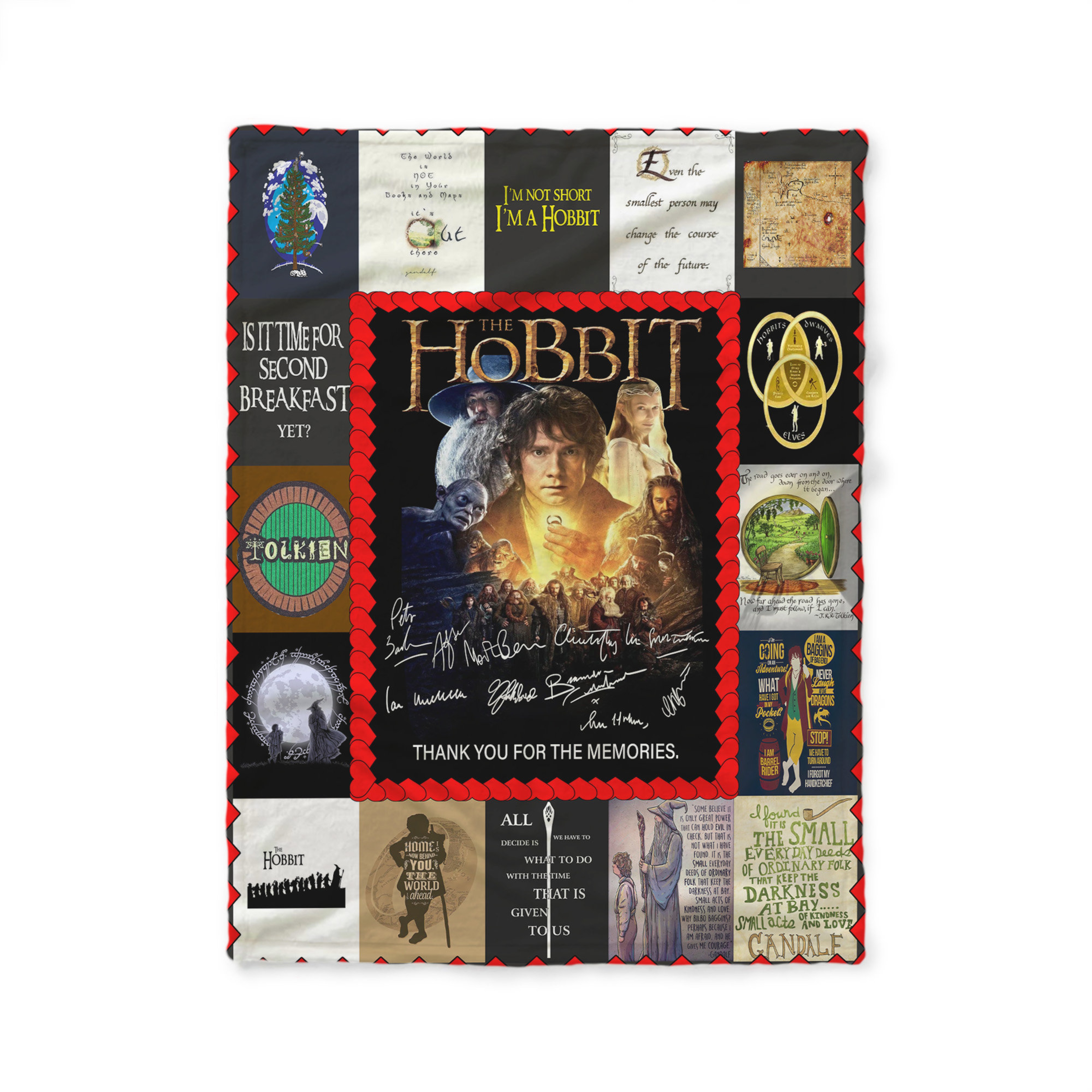 The Hobbit The Lord Of The Rings Quilt Blanket - Must-have for Fans of ...