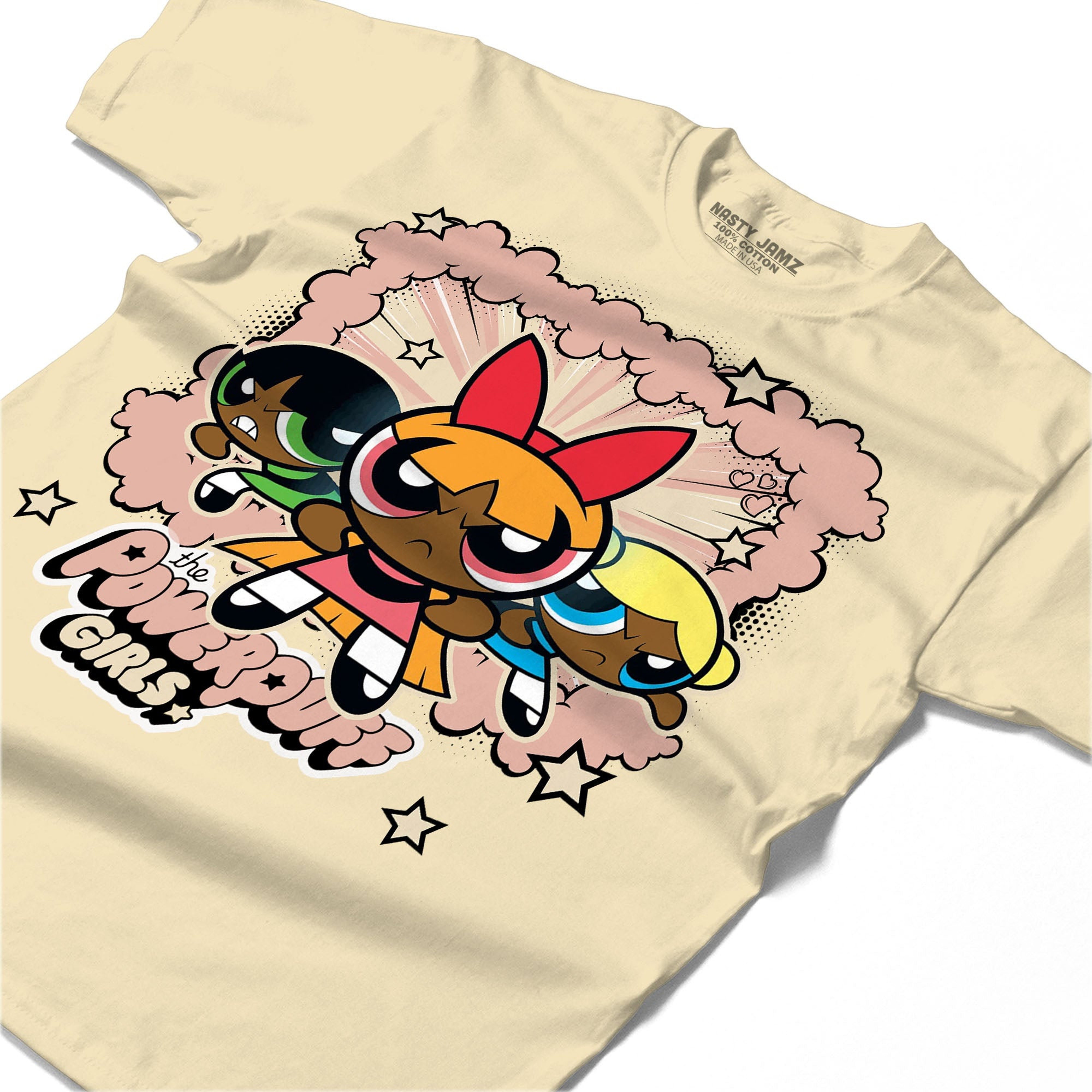 The Powerpuff Girls Shirt Match Jordan 1 OG Washed Pink Shirt In Color ...