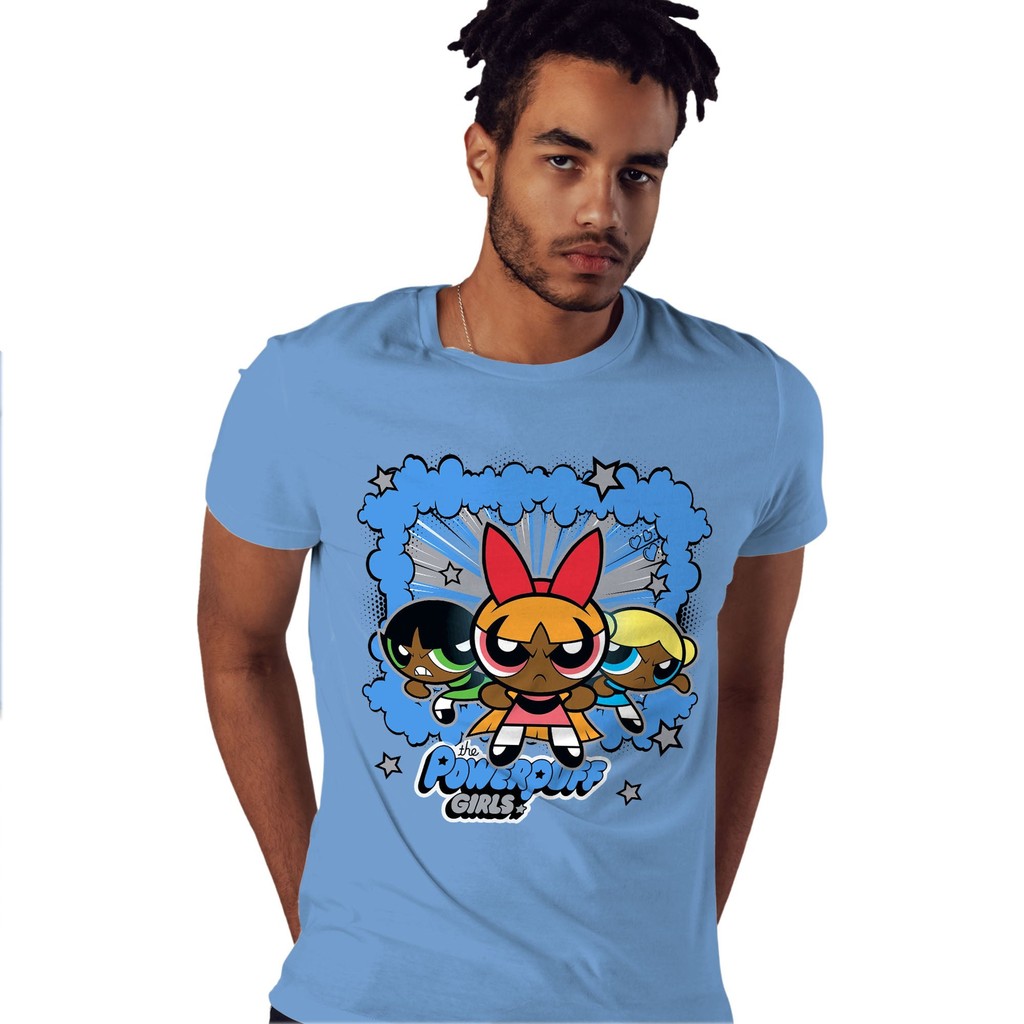 The Powerpuff Girls Shirt Match Jordan 5 University Blue Shirt In Color ...