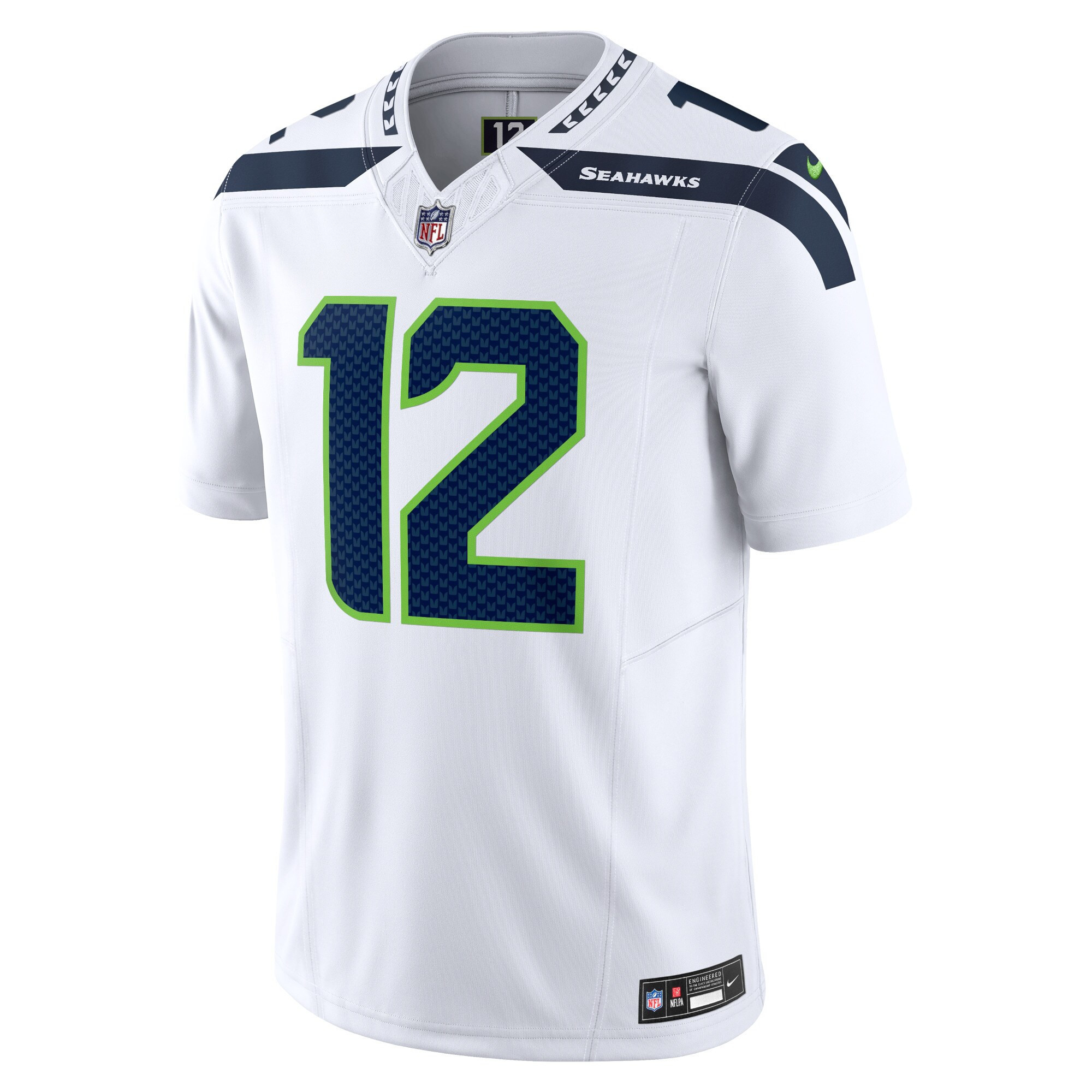 12 Fan Seattle Seahawks Vapor F.U.S.E. Limited Jersey - White - Bluefink