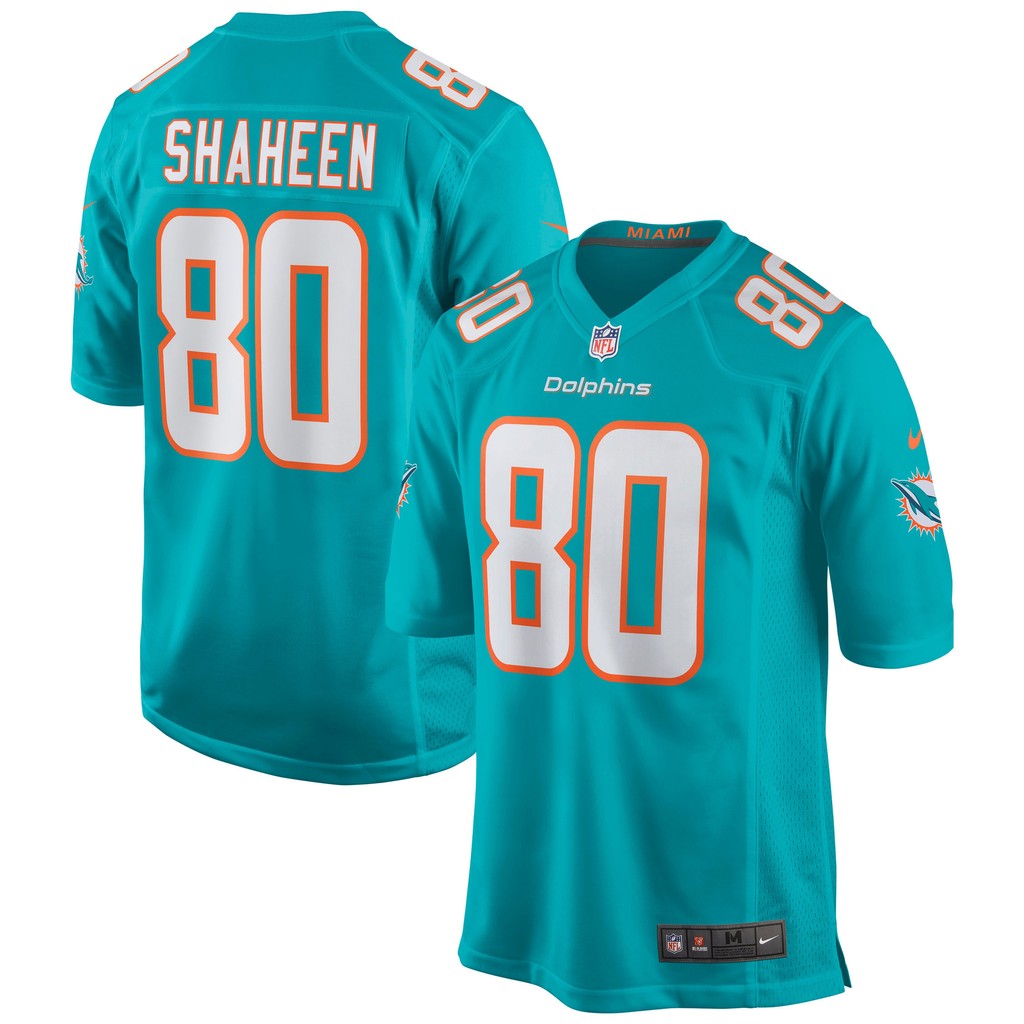 Adam Shaheen Miami Dolphins Game Jersey - Aqua Nfl - Bluefink