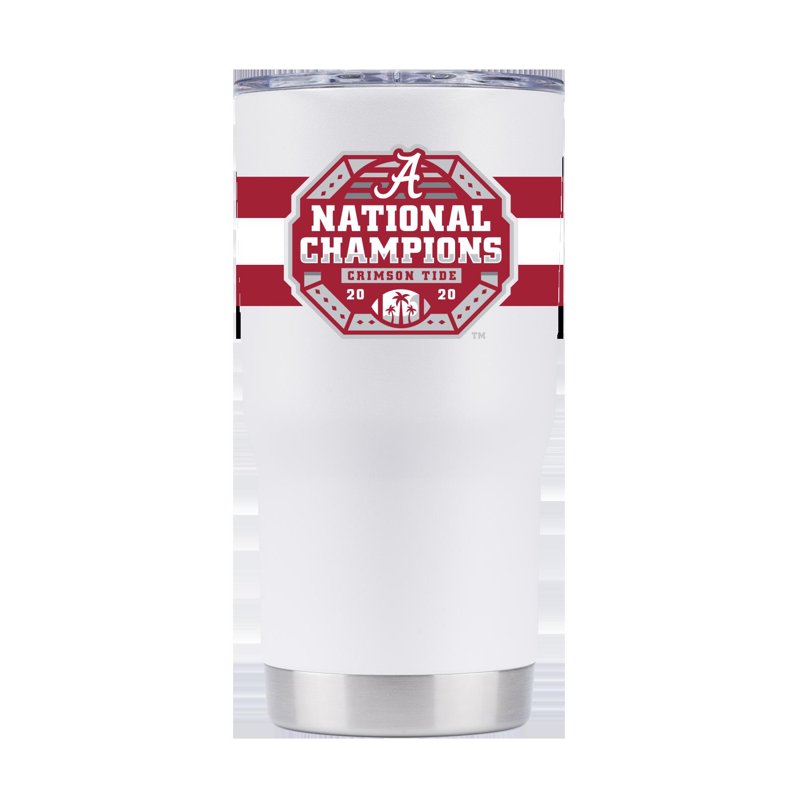 Alabama National Champs White Tumbler - Commemorative White Tumbler for ...