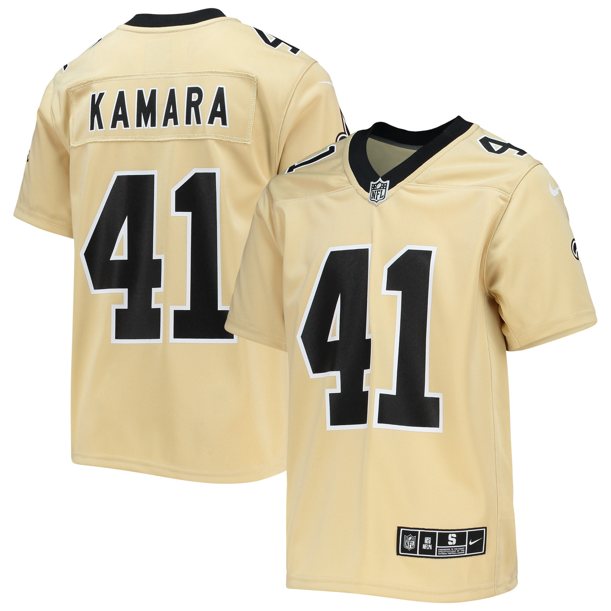 Alvin Kamara New Orleans Saints Inverted Team Game Jersey - Gold Nfl - Bluefink