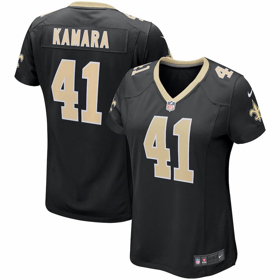 Alvin Kamara New Orleans Saints Nike Womens Game Jersey - Black - Bluefink
