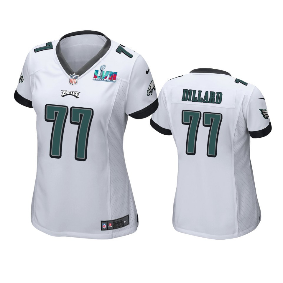 Andre Dillard 77 Philadelphia Eagles Super Bowl LVII White Game Jersey ...
