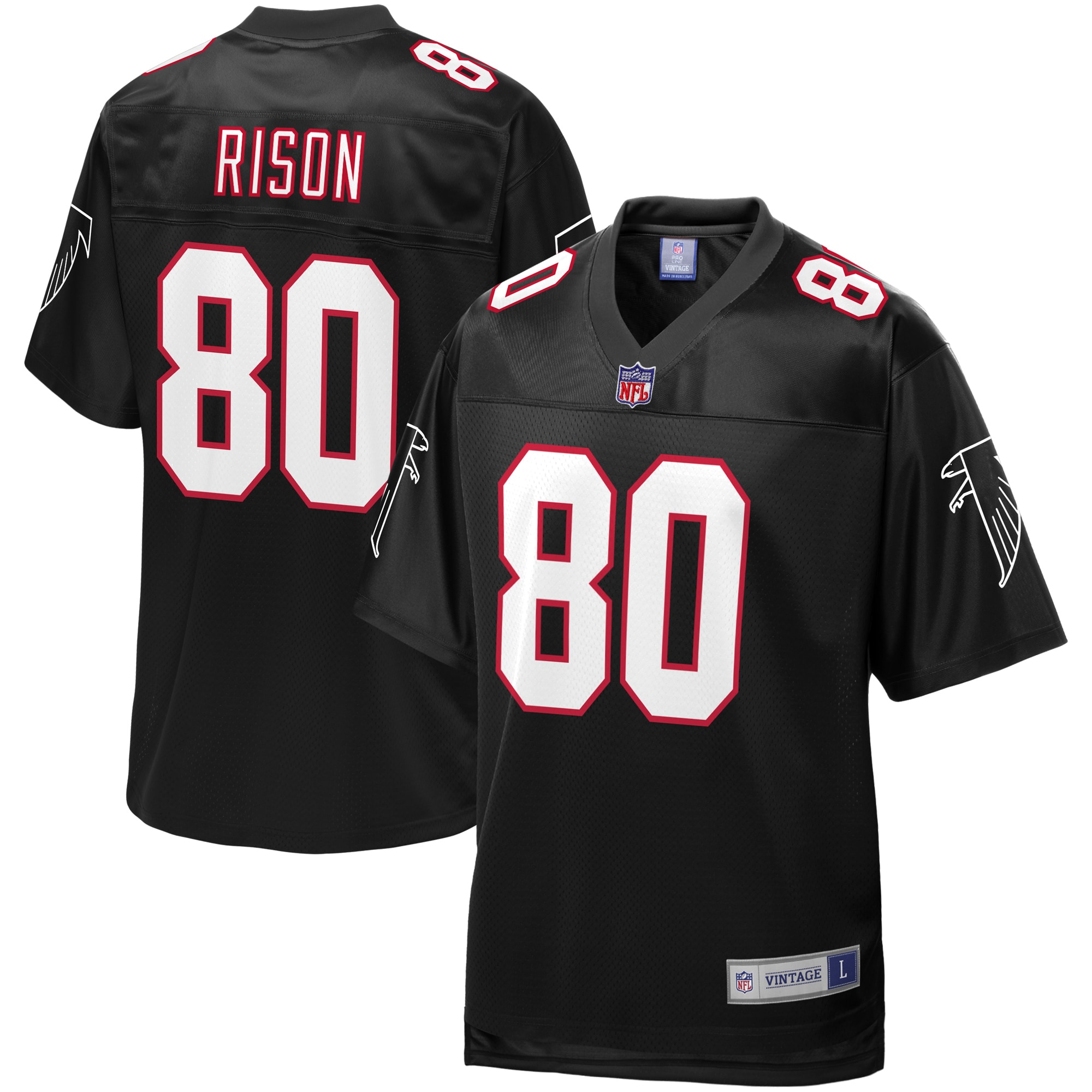 Andre Rison Atlanta Falcons Nfl Pro Line Retired Player Jersey - Black ...