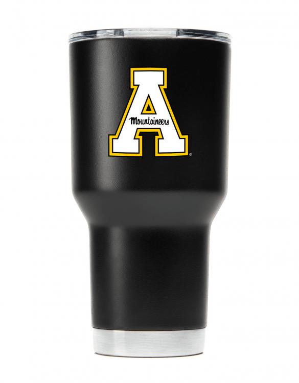 Appalachian State Black Tumbler - Sleek Black Tumbler for Appalachian ...