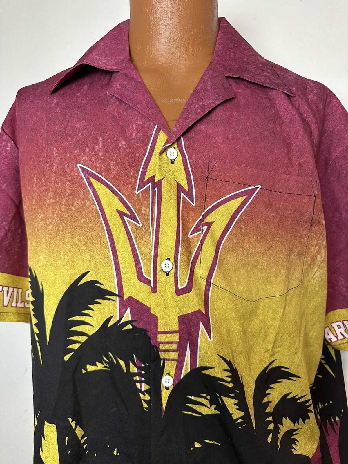Arizona State University Sun Devils Hawaiian Shirt - Bluefink