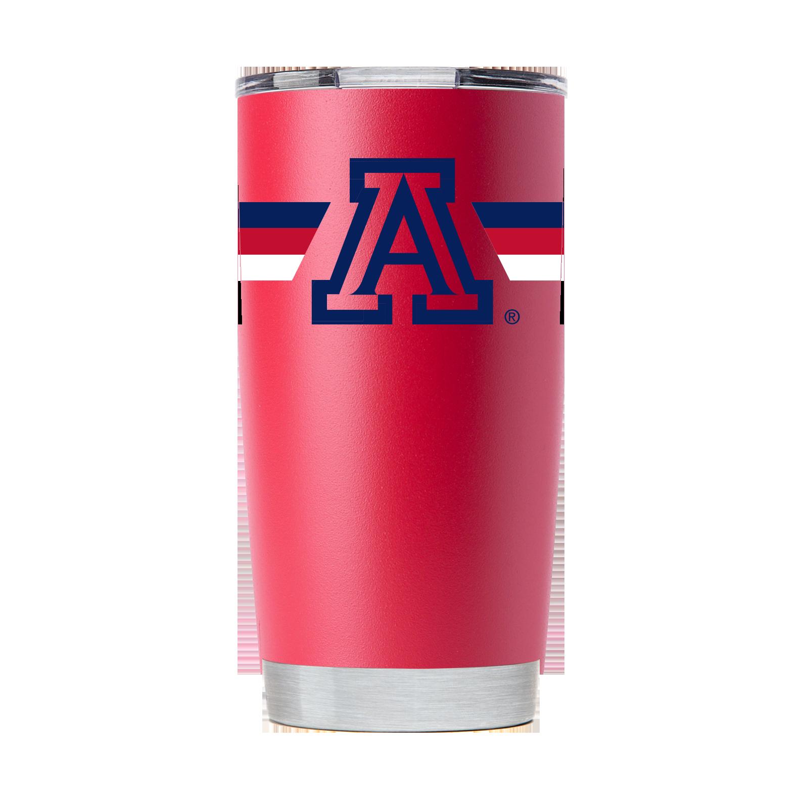 Arizona Striped Red Tumbler - Red Tumbler with Striped Design for ...