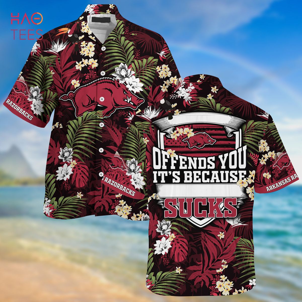 Arkansas Razorbacks Summer Hawaiian Shirts, With Tropical Patterns for ...