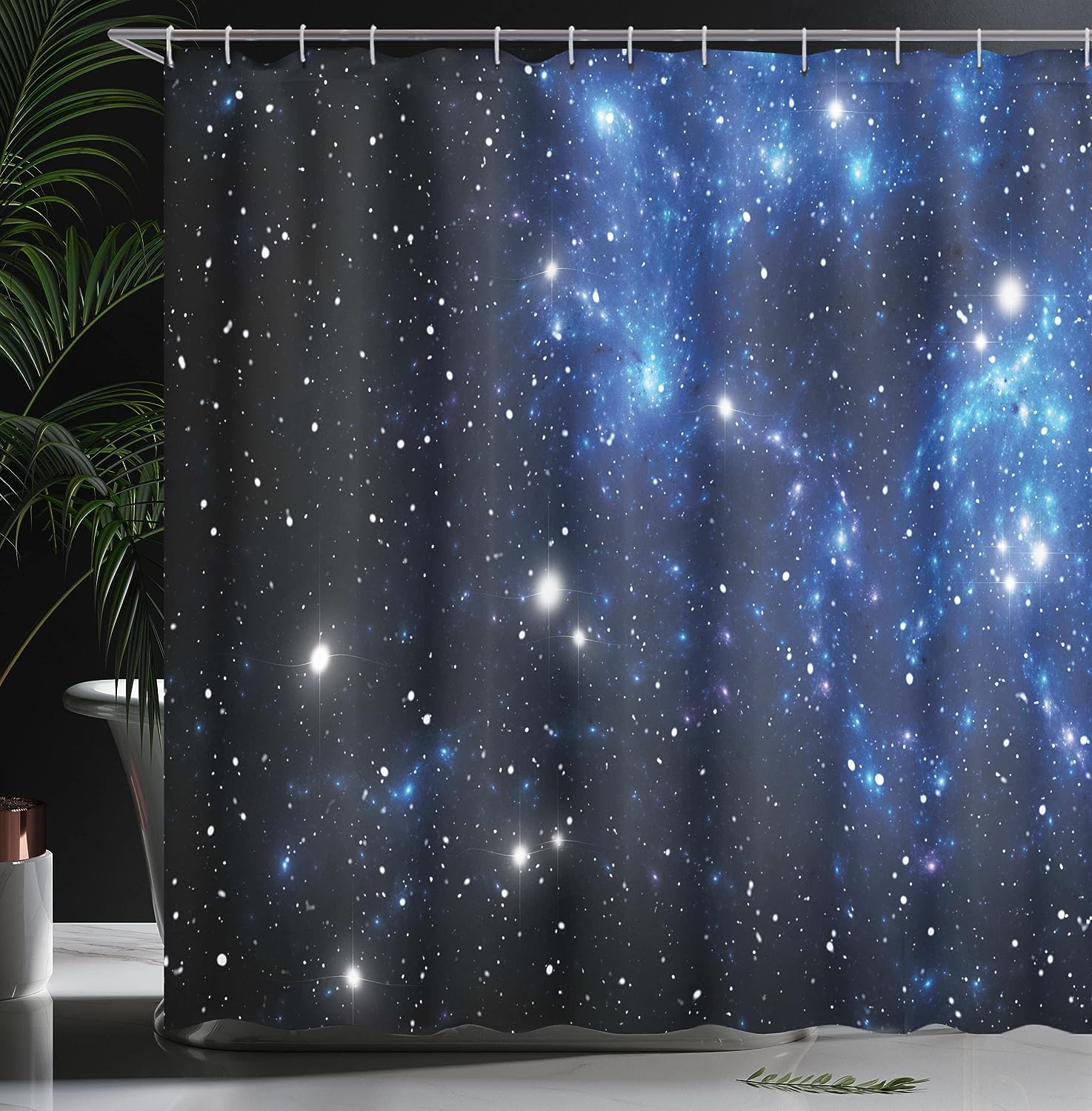 Astronomy Constellation Space Theme Shower Curtain, Cloth Bathroom ...