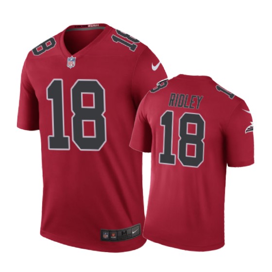 Atlanta Falcons #18 Calvin Ridley Nike Color Rush Red Jersey - Bluefink
