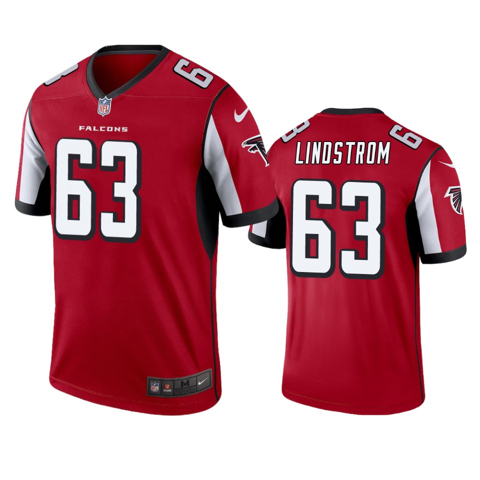 Atlanta Falcons #63 Chris Lindstrom Red Legend Jersey - Bluefink