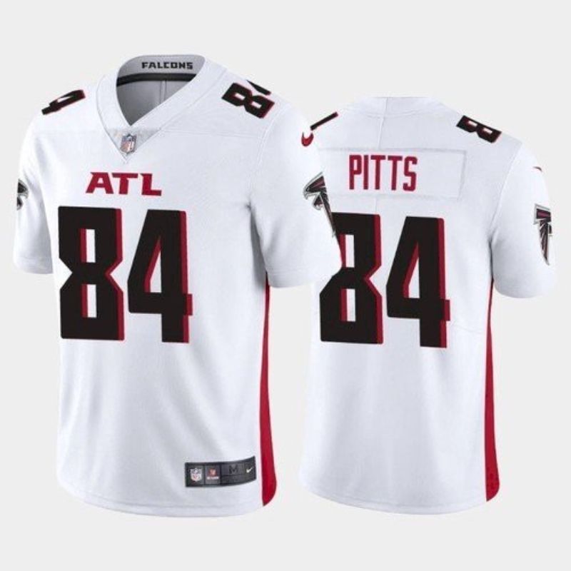 Atlanta Falcons Kyle Pitts #84 2021 Draft Nfl White Jersey For Fans ...
