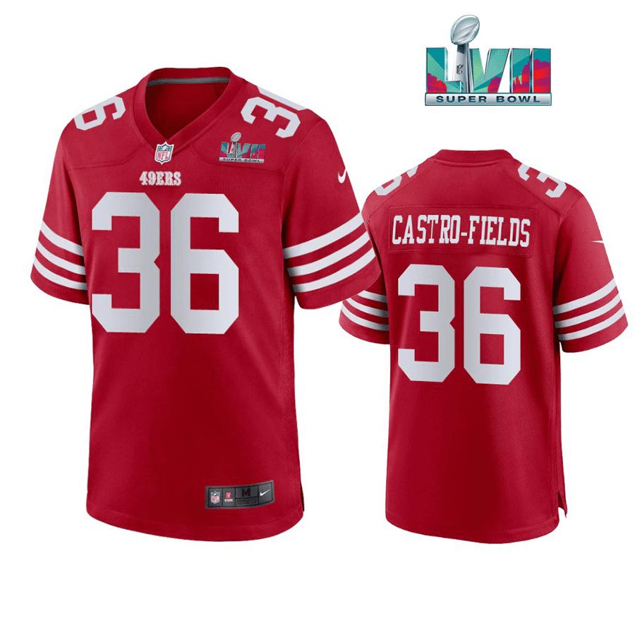 Austin Mack 36 San Francisco 49Ers Super Bowl LVII Men Game Jersey ...