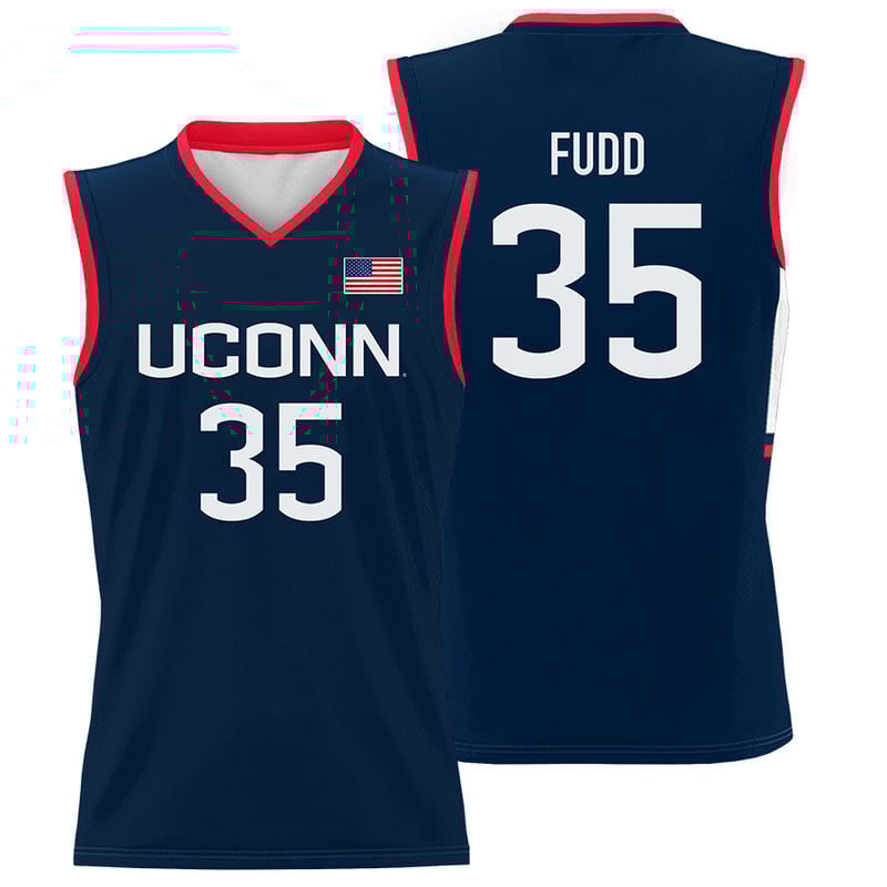 Azzi Fudd #35 UConn Huskies Basketball Jersey - Men Navy - Bluefink
