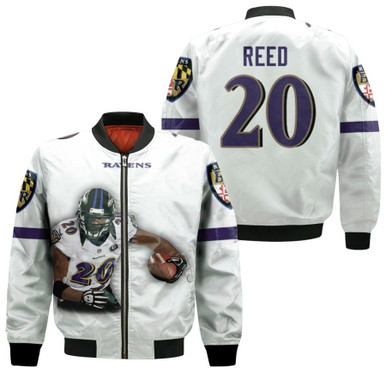 Baltimore Ravens Ed Reed 20 NFL Legendary Captain White Gift For Ravens ...