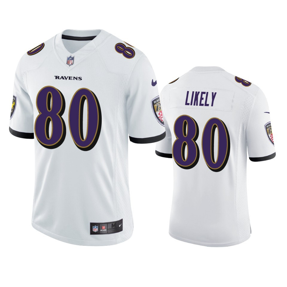 Baltimore Ravens Isaiah Likely 80 White Vapor Limited Jersey - Bluefink
