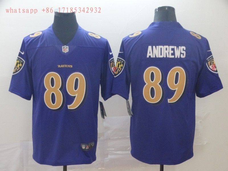 Baltimore Ravens Mark Andrews #89 2020 Nfl Purple Jersey Jersey - Bluefink