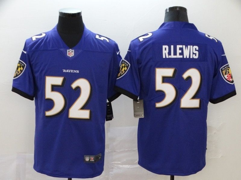 Baltimore Ravens Ray Lewis #52 Nfl 2020 Indigo Jersey - Bluefink