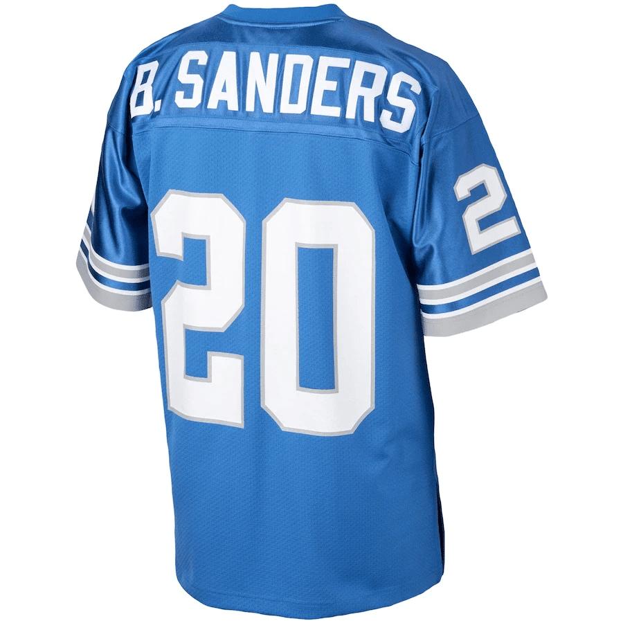 Barry Sanders 20 Detroit Lions Mitchell & Ness 1993 Throwback Retired ...