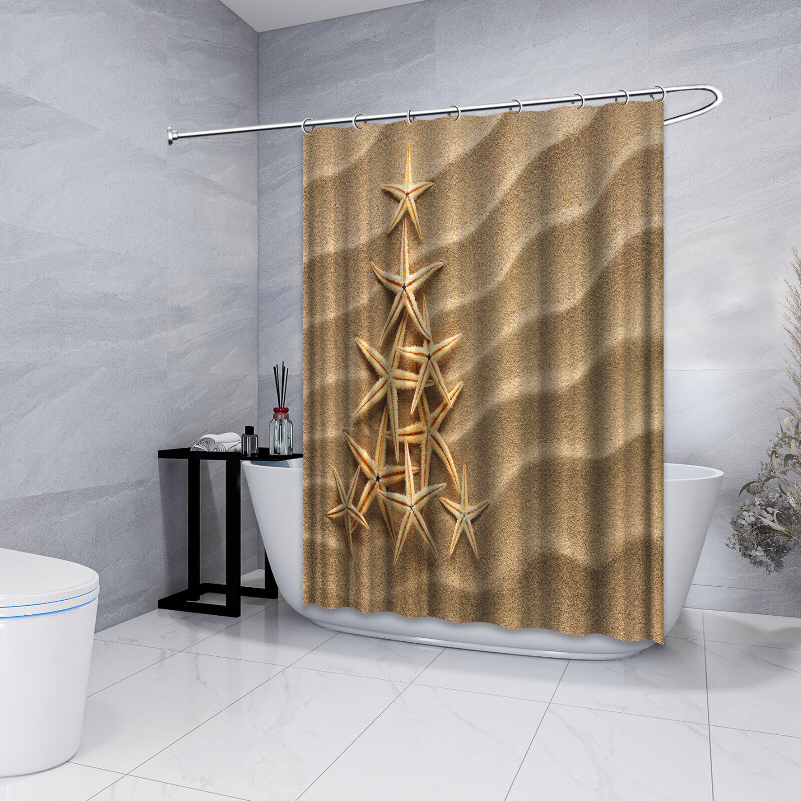 Beach Tree of Shells Shower Curtain for Your Coastal Bathroom Decor ...