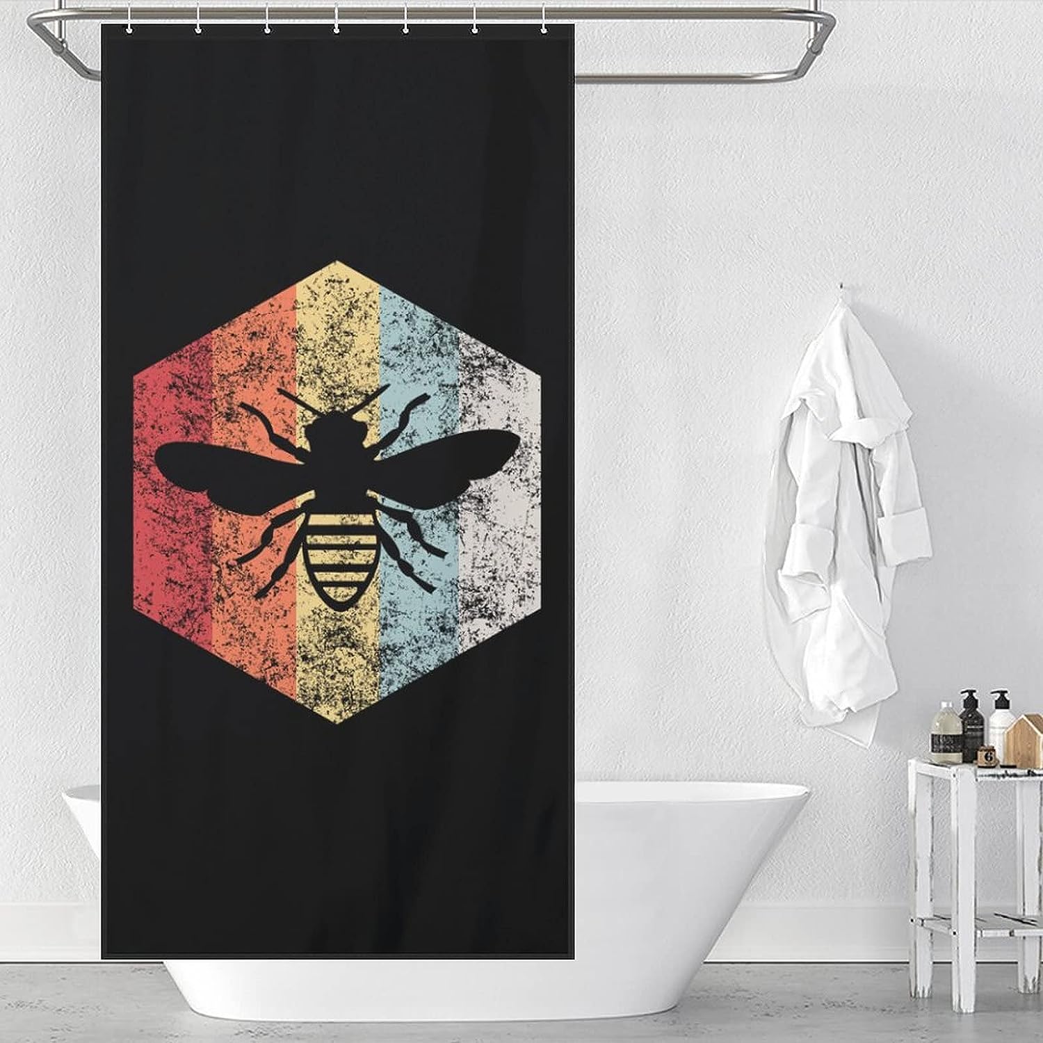 Bee Whisperer Waterproof Shower Curtain for Bathroom - Modern Design ...