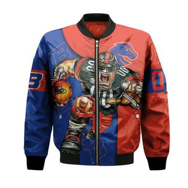 Boise State Broncos Bomber Jacket Football Go On - NCAA - Bluefink