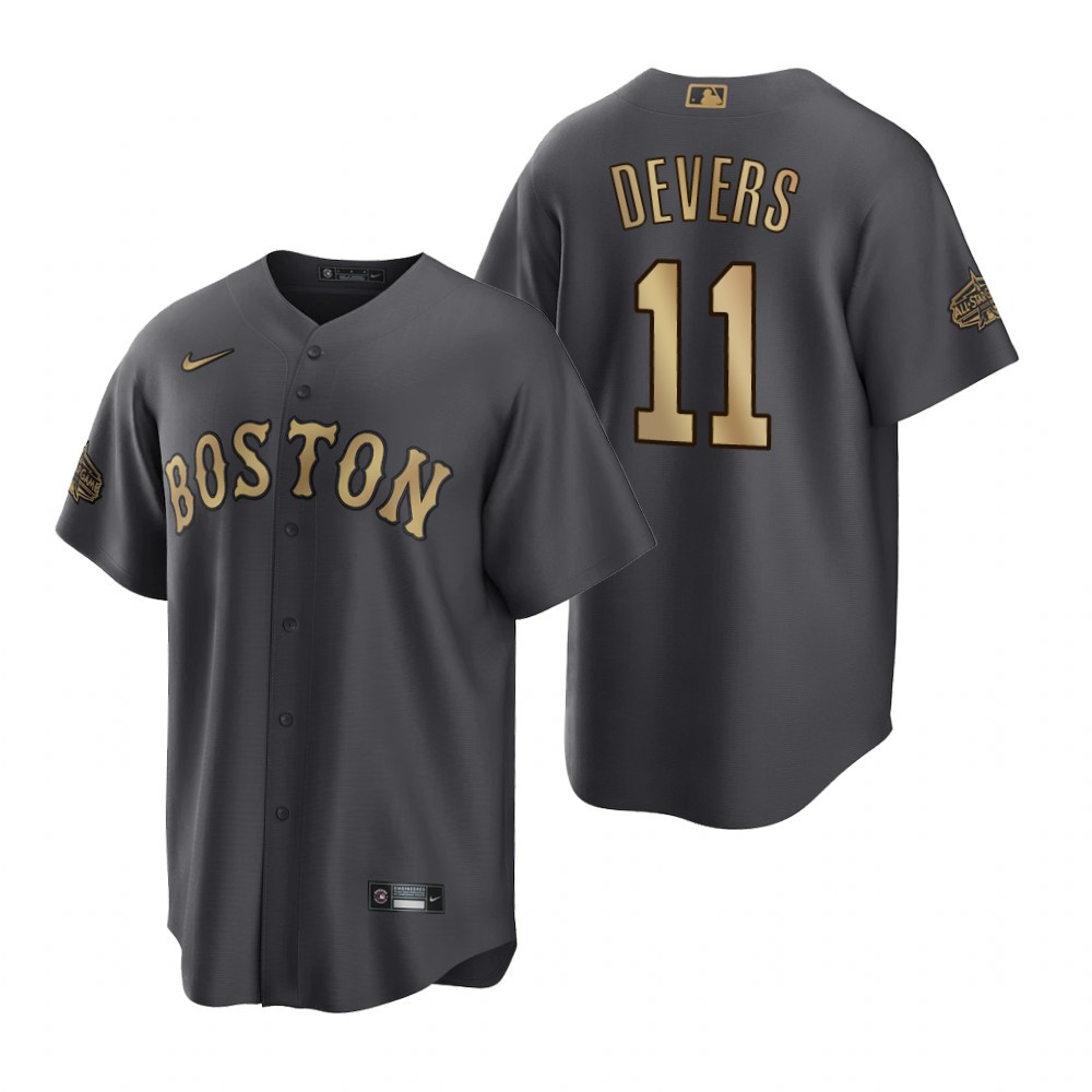 Boston Red Sox Rafael Devers Charcoal 2022-23 All-Star Game Jersey ...