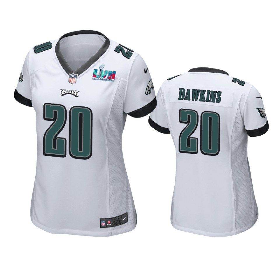 Brian Dawkins 20 Philadelphia Eagles Super Bowl LVII White Game Jersey ...