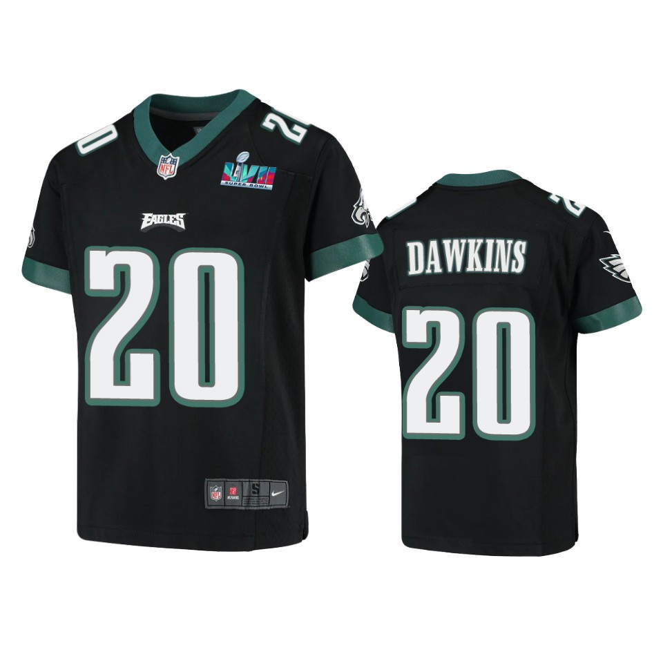 Brian Dawkins 20 Philadelphia Eagles Youth Super Bowl LVII Game Jersey ...