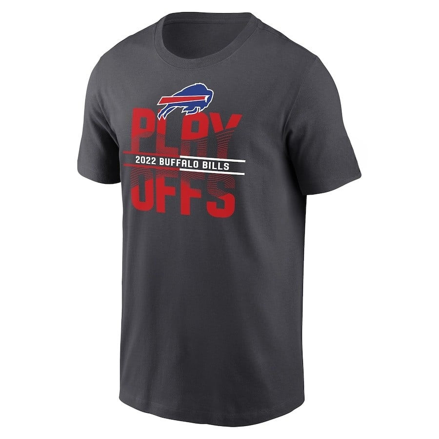 Buffalo Bills 2022 NFL Playoffs Iconic T-Shirt - Anthracite - Bluefink