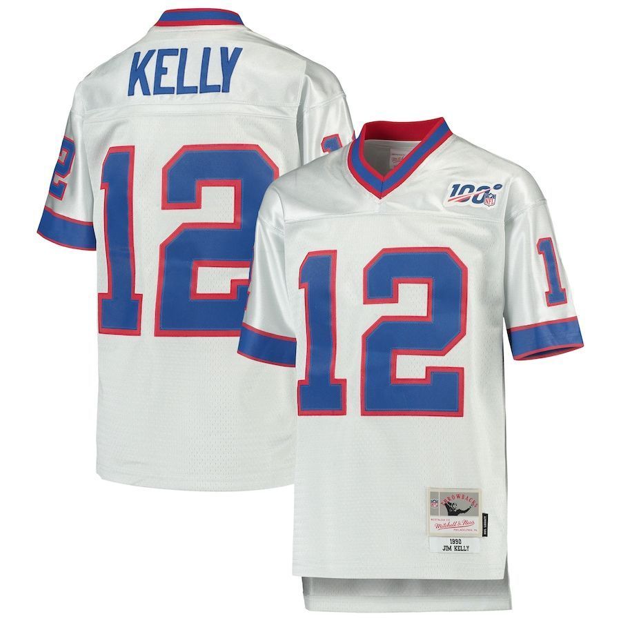 Buffalo Bills Jim Kelly Platinum Nfl 100 Retired Player Legacy Jersey ...