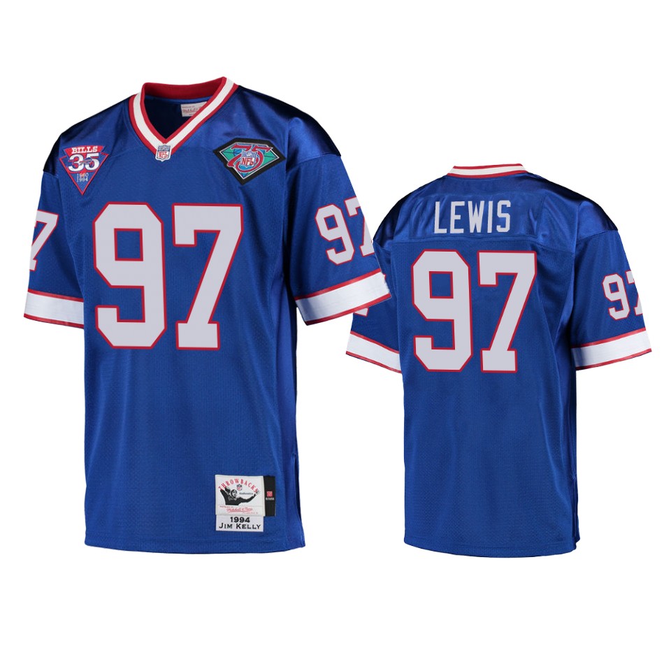 Buffalo Bills Marquavius Lewis Royal Vintage Replica Jersey - Men ...