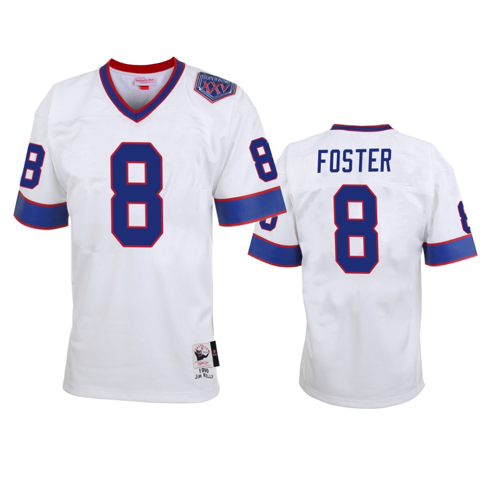 Buffalo Bills Robert Foster White Vintage Replica Jersey - Men - Bluefink