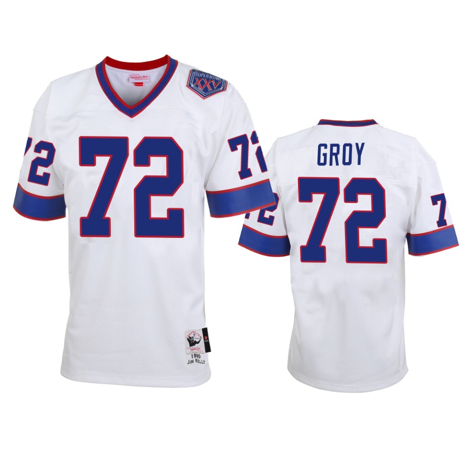 Buffalo Bills Ryan Groy White Vintage Replica Jersey - Men - Bluefink