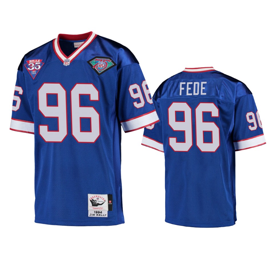 Buffalo Bills Terrence Fede Royal Vintage Replica Jersey - Men - Bluefink